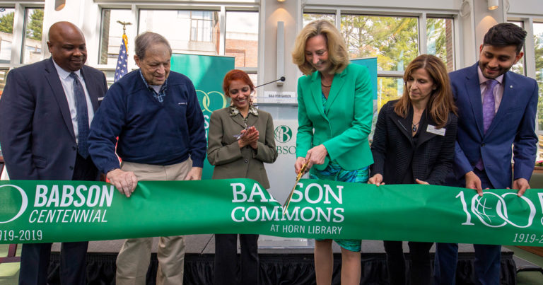 Babson Commons Opens at Horn Library · Babson Thought & Action