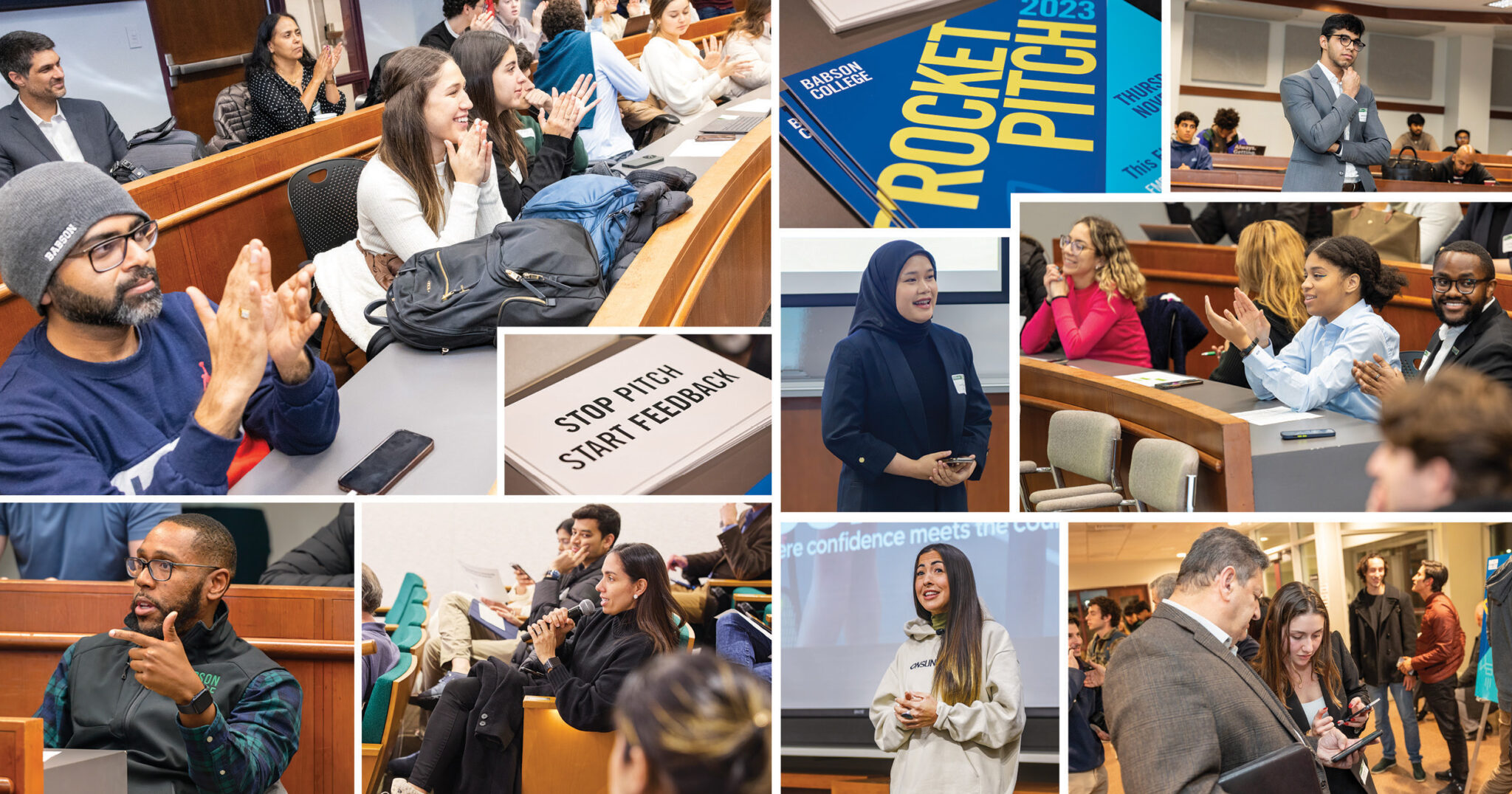 Scenes from Rocket Pitch · Babson Magazine