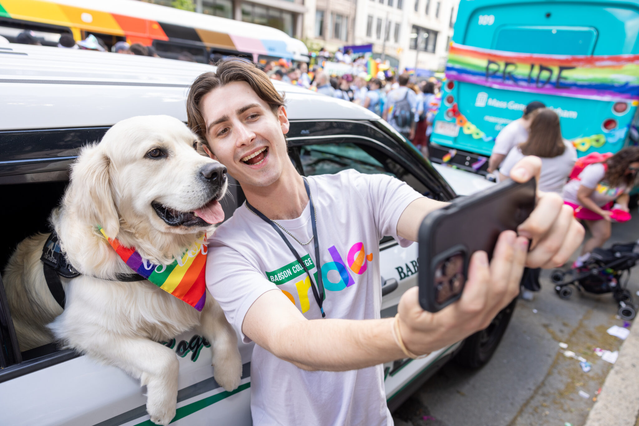 Babson Pride President Unites Community at Boston Pride Parade · Babson ...