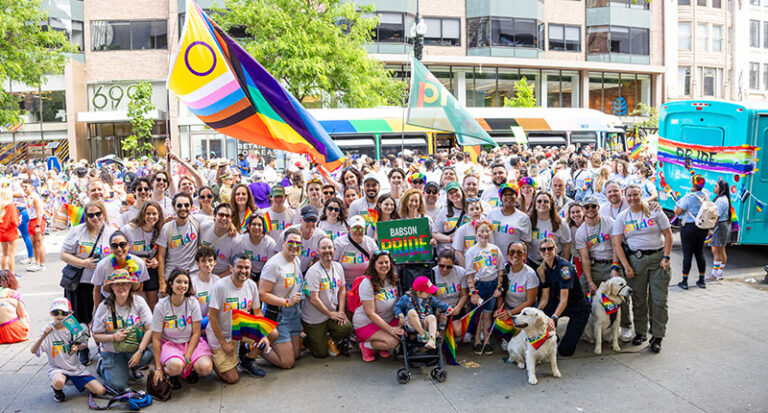 Babson Pride President Unites Community at Boston Pride Parade · Babson ...