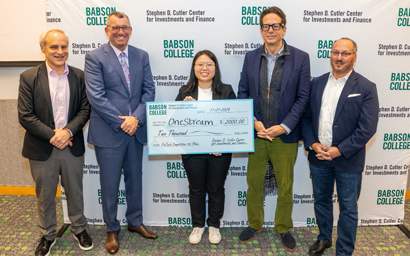 OneStream Wins Babson FinTech Startup Pitch Competition · Babson ...